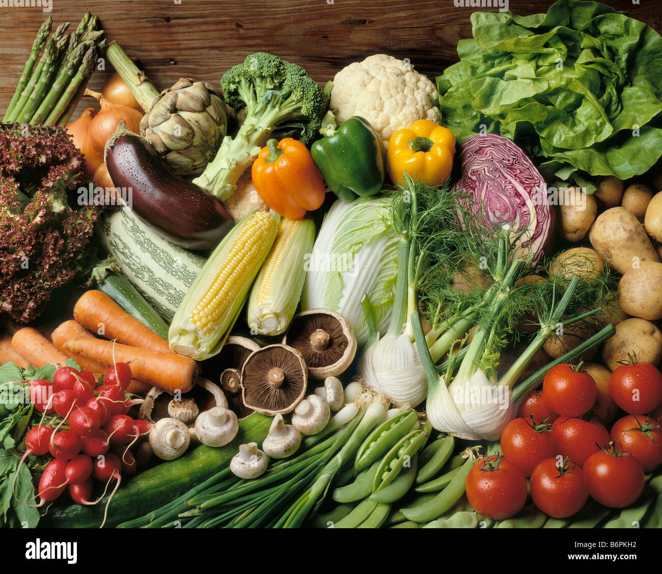 Groupe alimentaire Légumes Photo Stock - Alamy