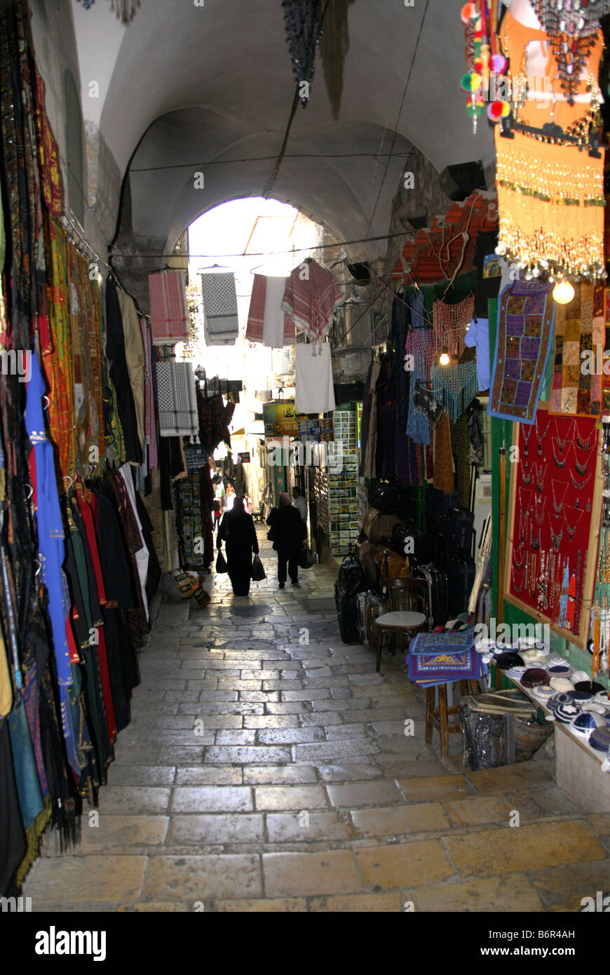 Vues de la vieille ville, Jérusalem, Israël - quartier musulman aka ...