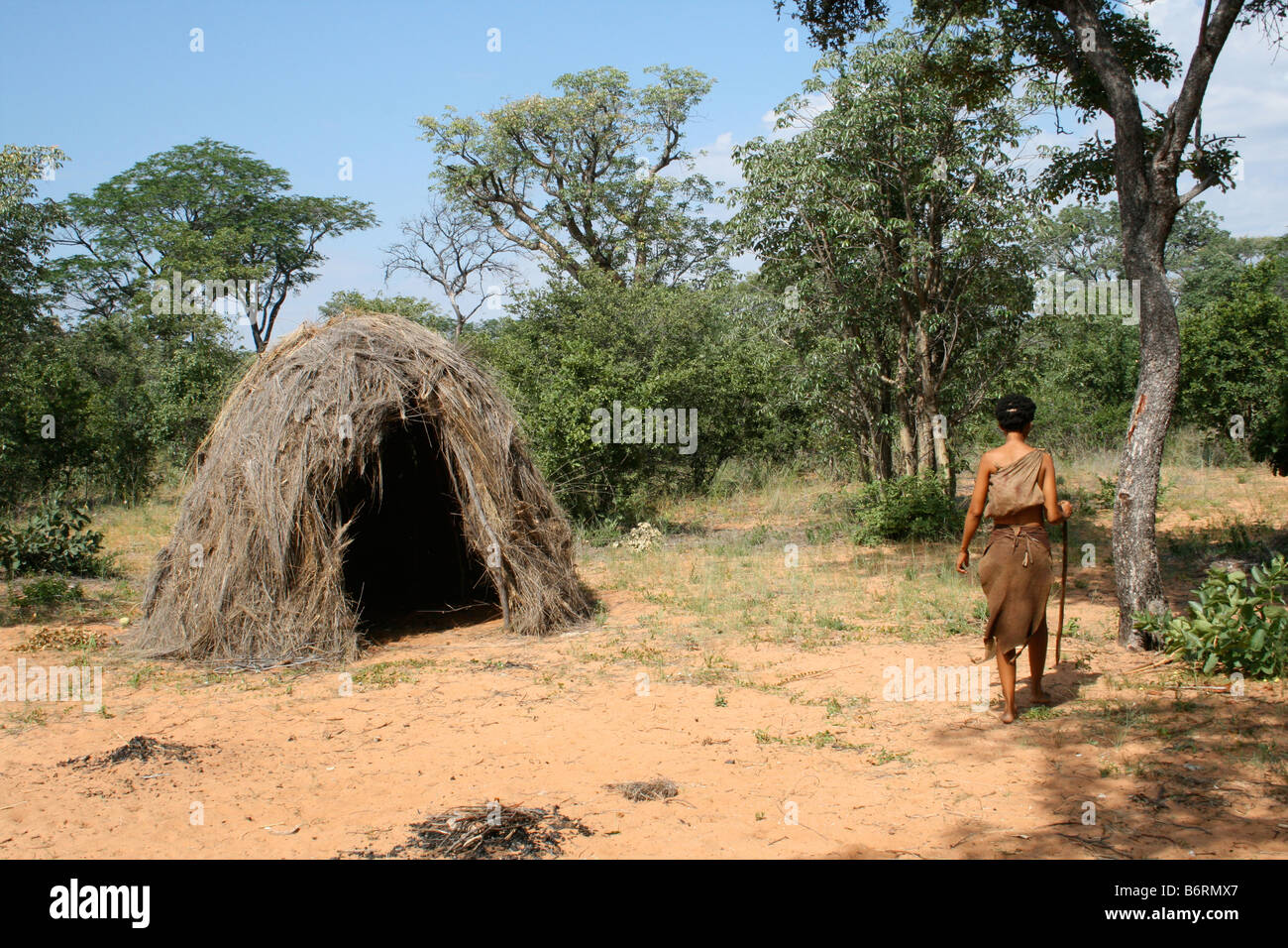 San bushmen hut Banque de photographies et d’images à haute résolution ...