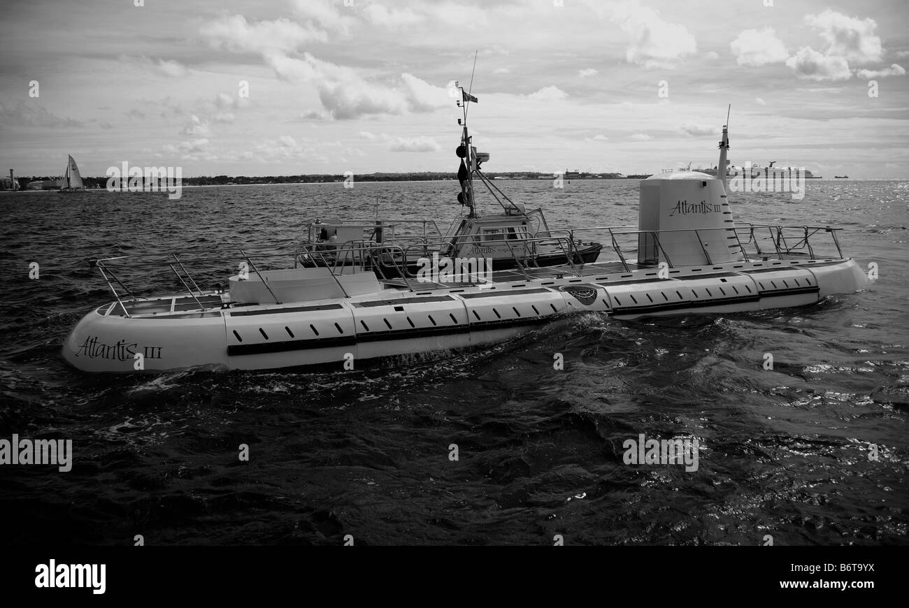 Atlantis submarine Banque d'images noir et blanc - Alamy