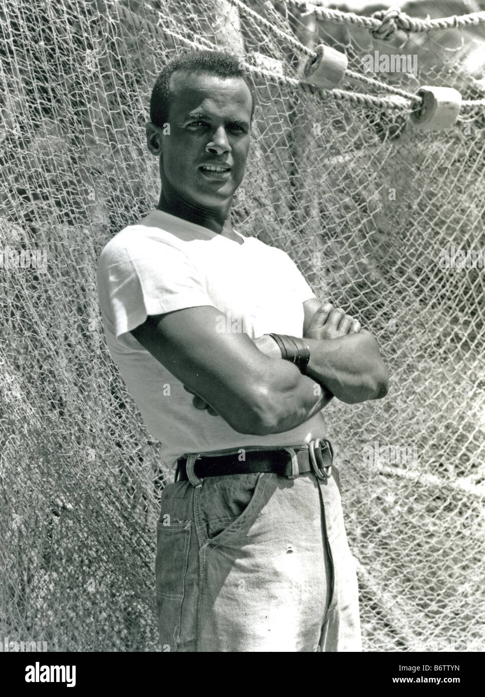 Harry BELAMONTE chanteur et acteur américain vers 1955 Photo Stock - Alamy