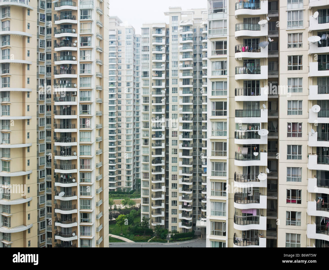 Les immeubles à appartements de Shanghai Photo Stock - Alamy