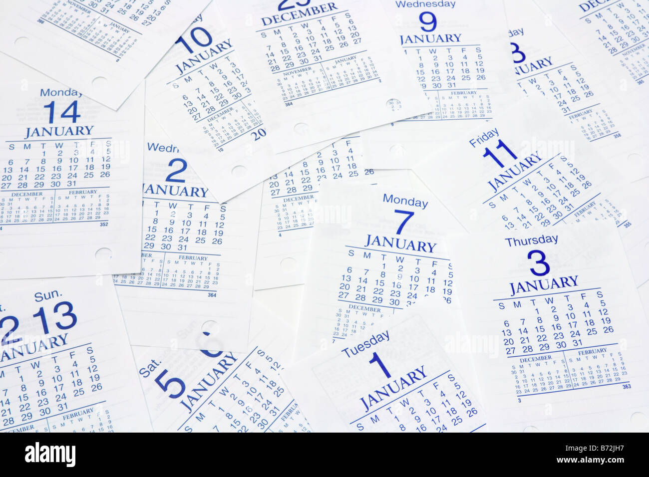 Calendrier quotidien Banque de photographies et d’images à haute ...