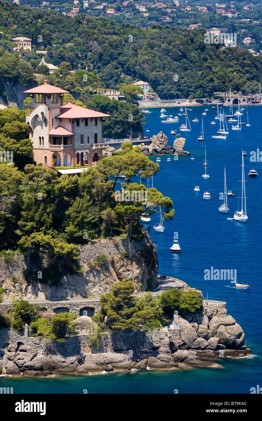 Portofino luxurious villa villas italy Banque de photographies et d ...