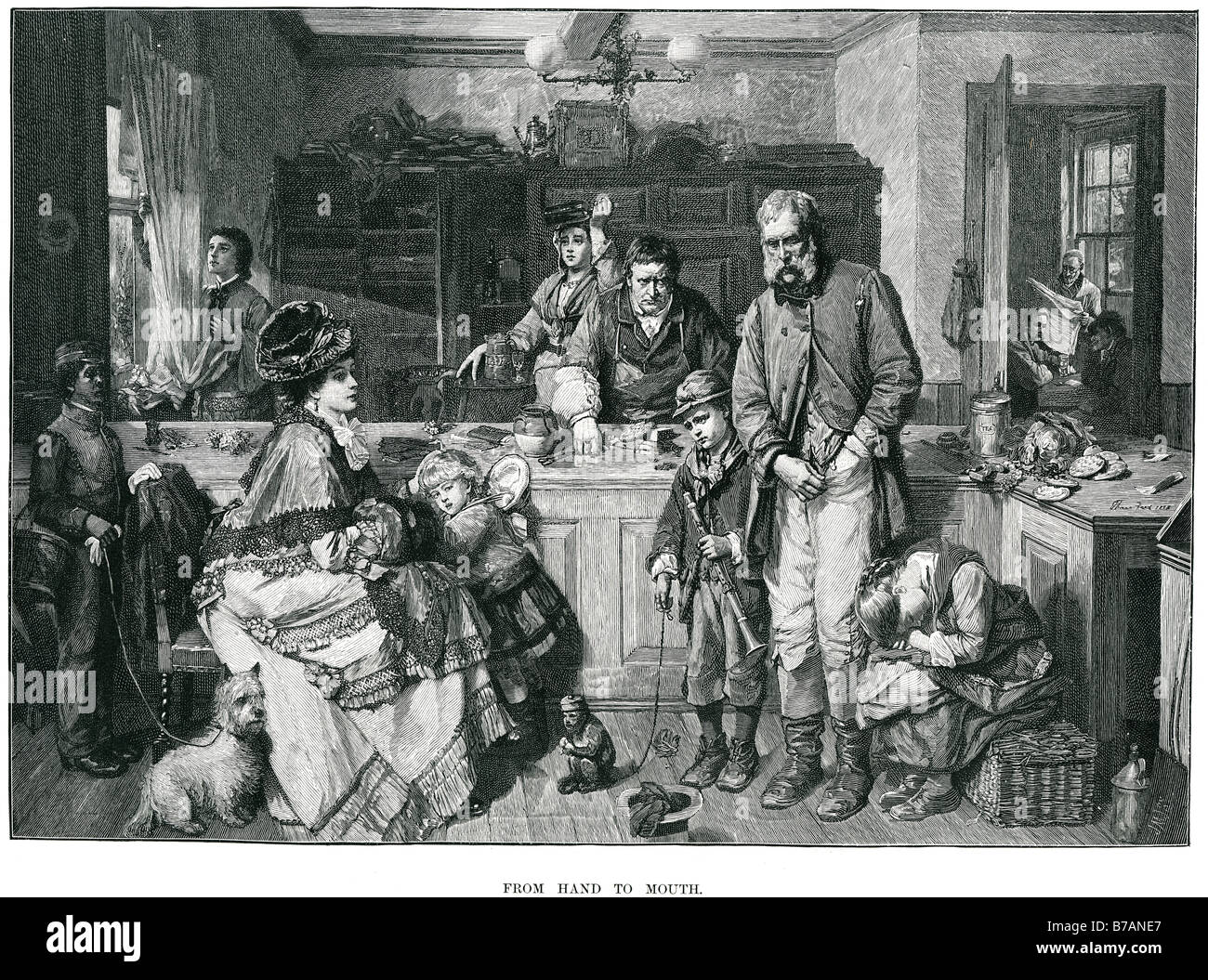 Famille pauvre 1800 Banque de photographies et d’images à haute ...