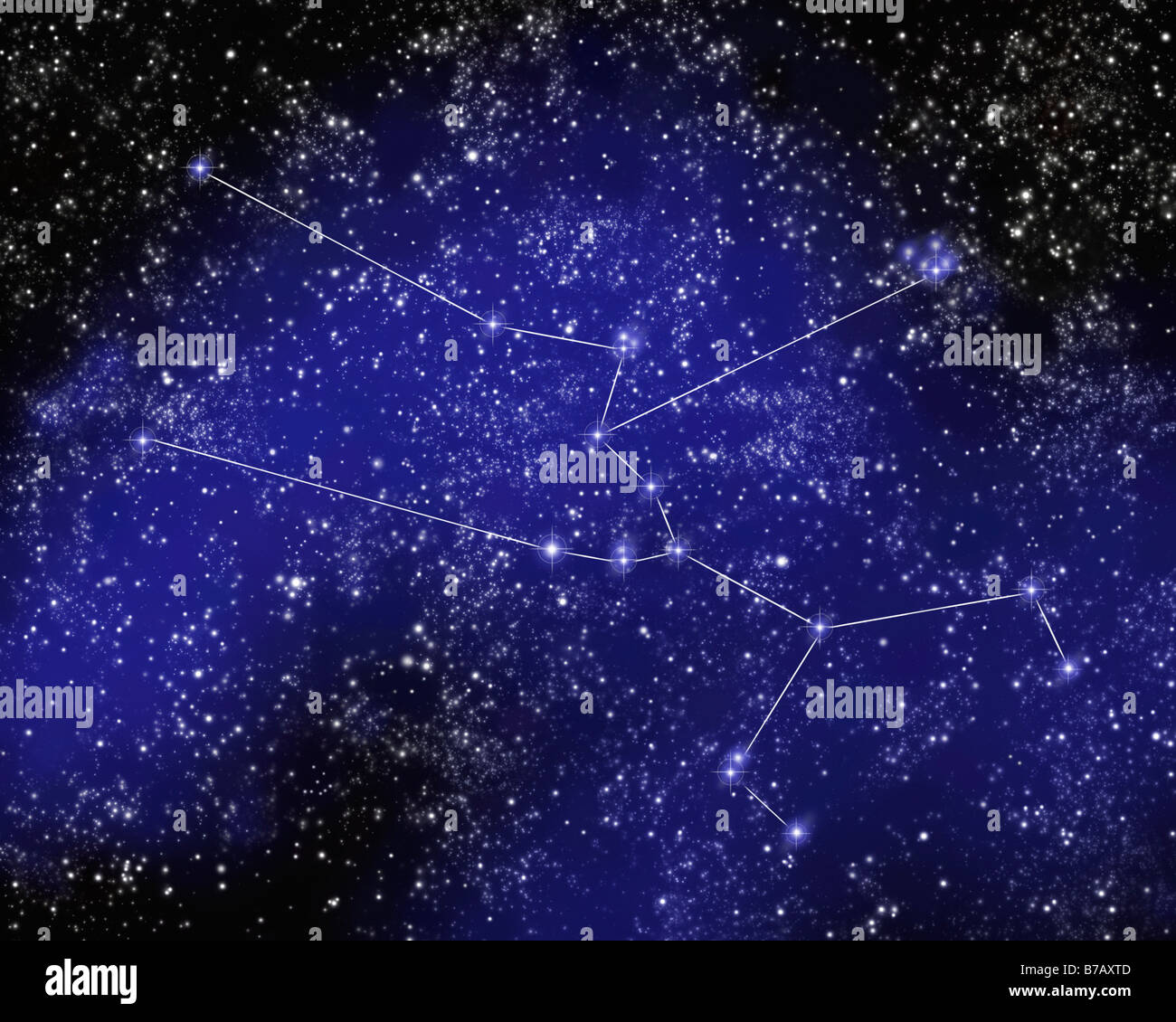 La constellation du taureau Banque de photographies et d’images à haute ...