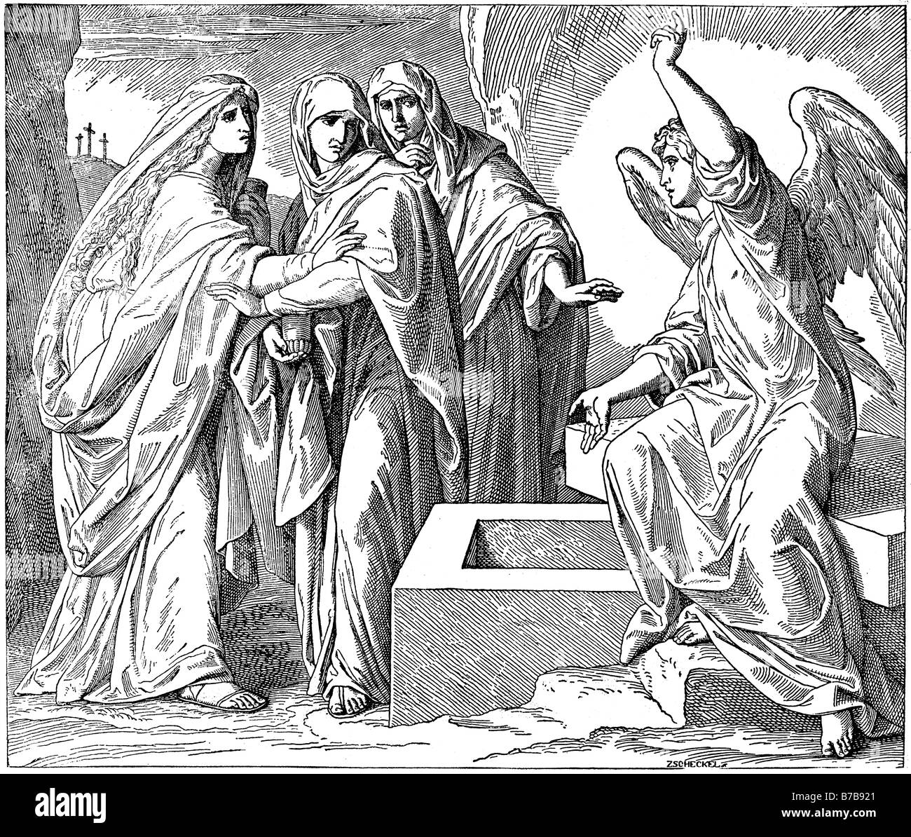 Jesus tomb angels Banque de photographies et d’images à haute résolution - Alamy