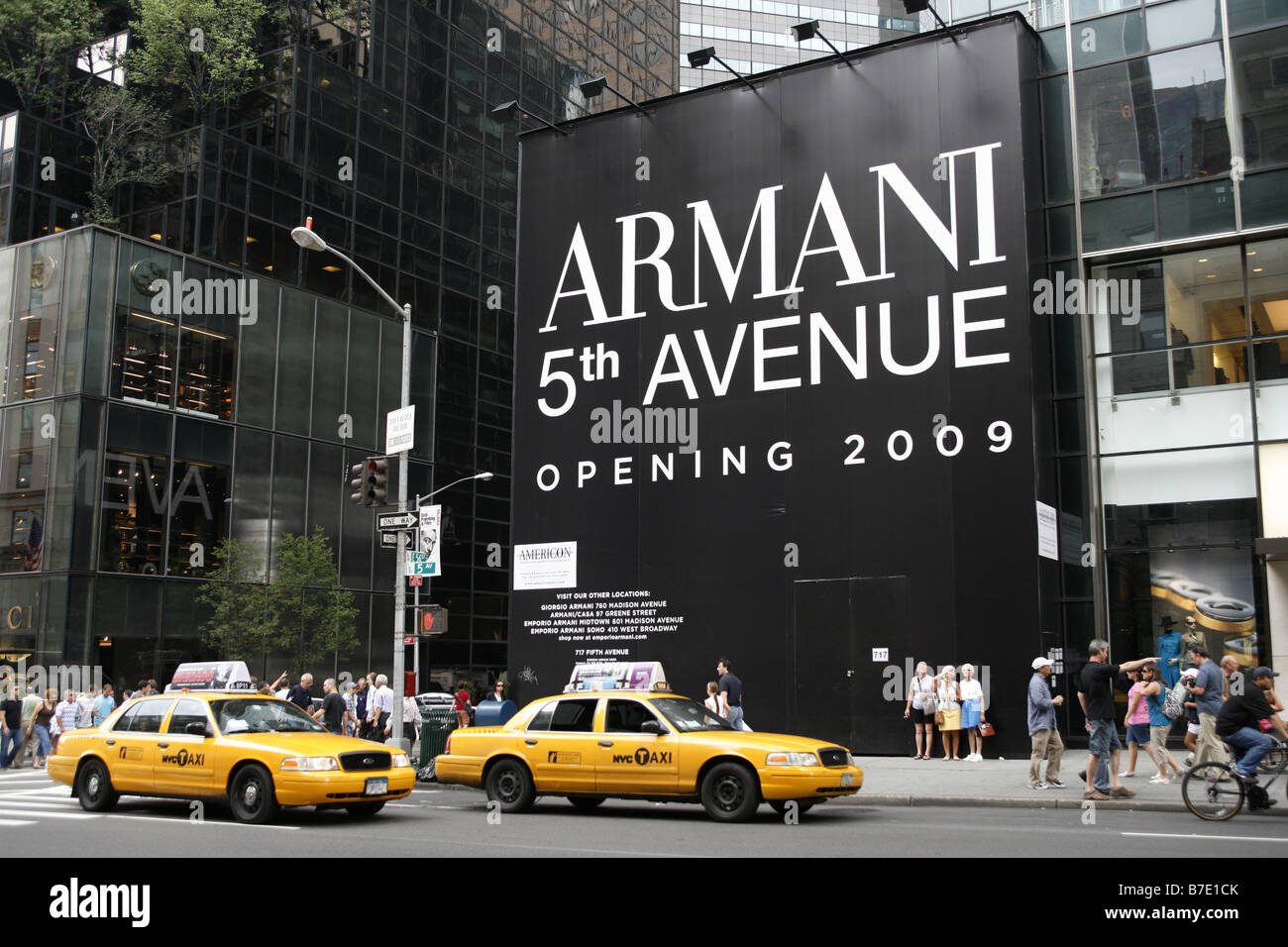 Boutique Armani Cinquieme Avenue Manhattan New York City USA Photo Stock Alamy