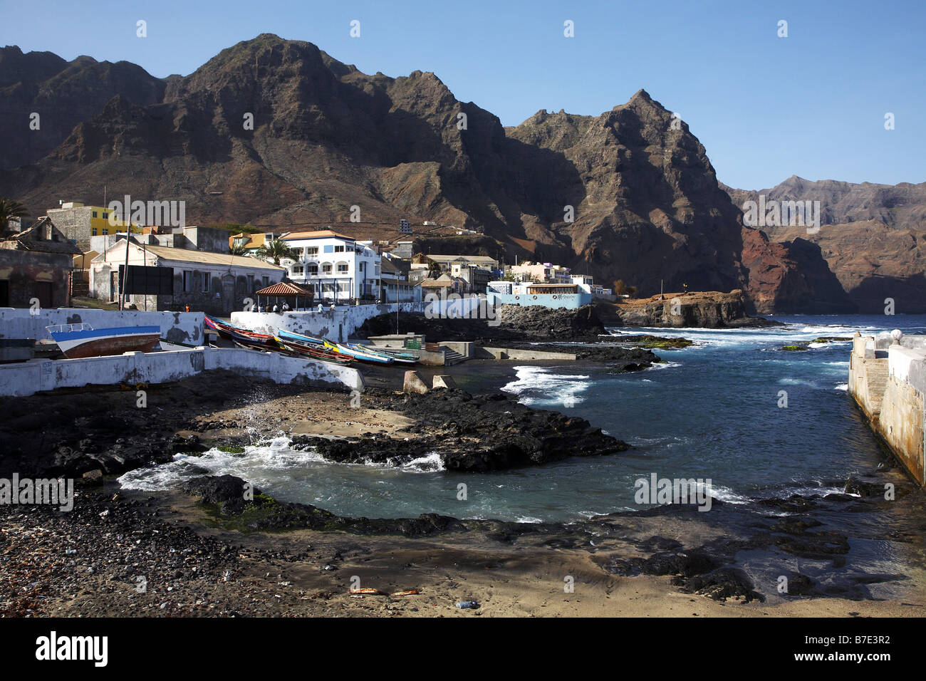 Port de Ponta do Sol, Cap Vert, Cabo Verde, Santo Antao, Ponta do Sol ...