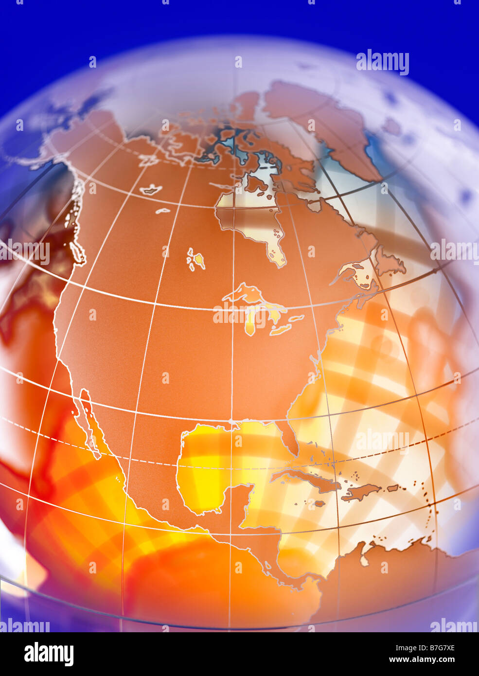 Globe des états unis Banque de photographies et d’images à haute ...