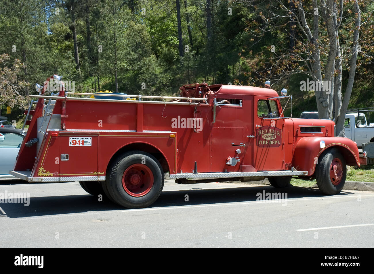 Camion de pompiers américain 1940 Banque de photographies et d’images à ...