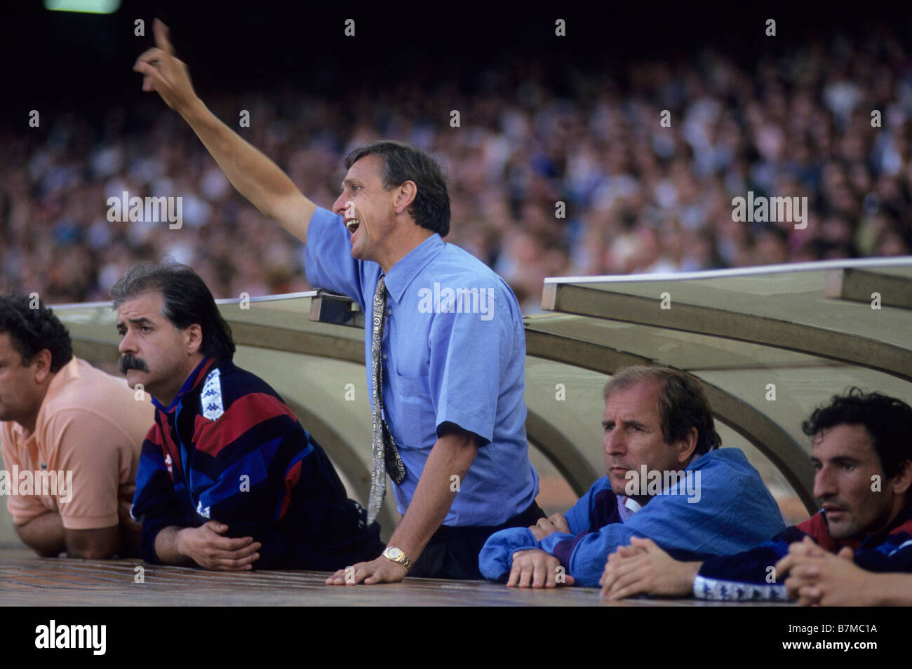Johan Cruyff entraîneur FC Barcelona 1992 Photo Stock - Alamy