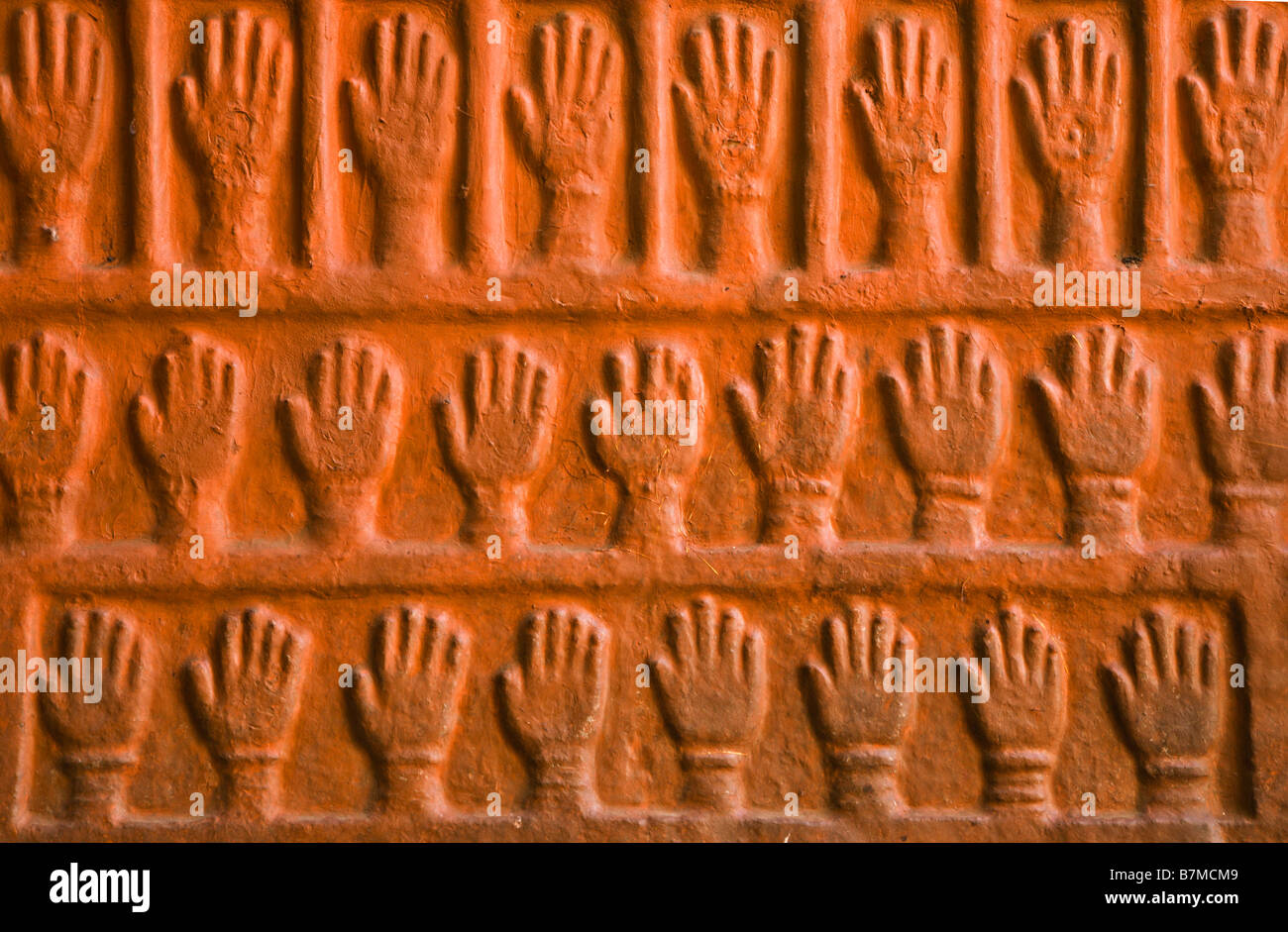 Le Sati handprints de Maharaja Man Singh s veuves qui se jetaient sur ...