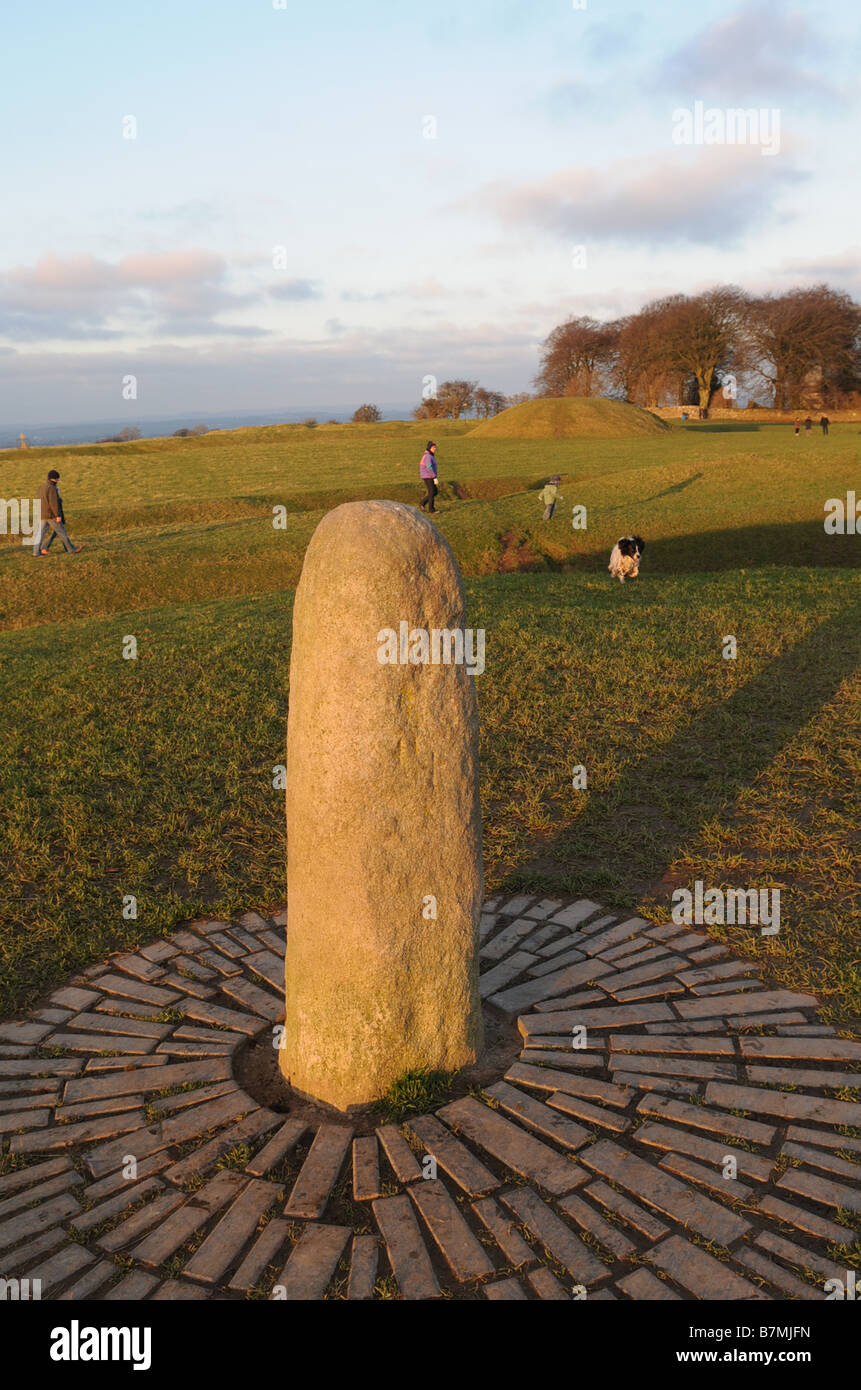 Lia Fail Pénis Pierre Colline De Tara Le Comté De Meath Irelands Préhistorique Le Plus évident