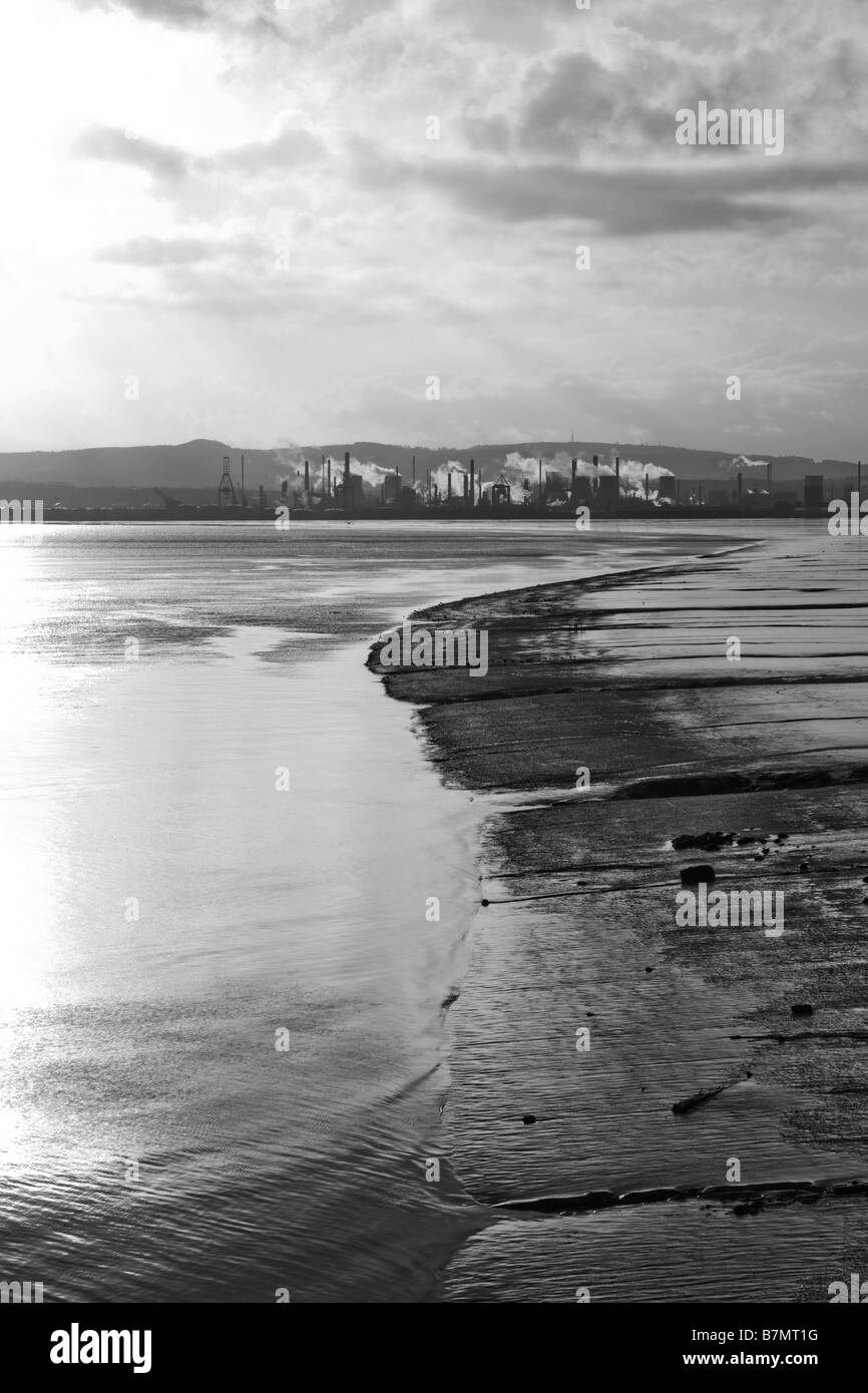 Ecosse grangemouth Banque d'images noir et blanc - Alamy