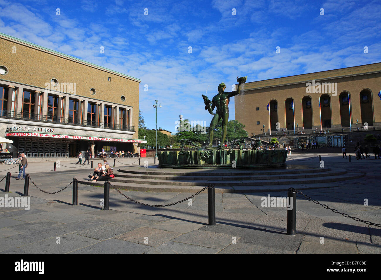 La Suède, Göteborg, Gotaplatsen Square, Konstmuseet (le musée d'Art ...