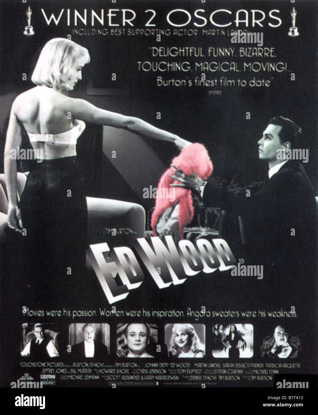 Tim burton johnny depp affiche de film etats unis Banque de ...