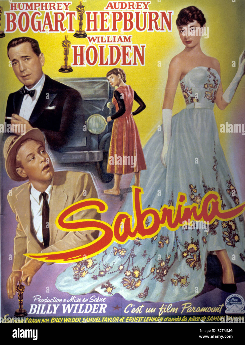 Sabrina Année : 1954 USA Humphrey Bogart, Audrey Hepburn Réalisateur : Billy Wilder Film poster ...