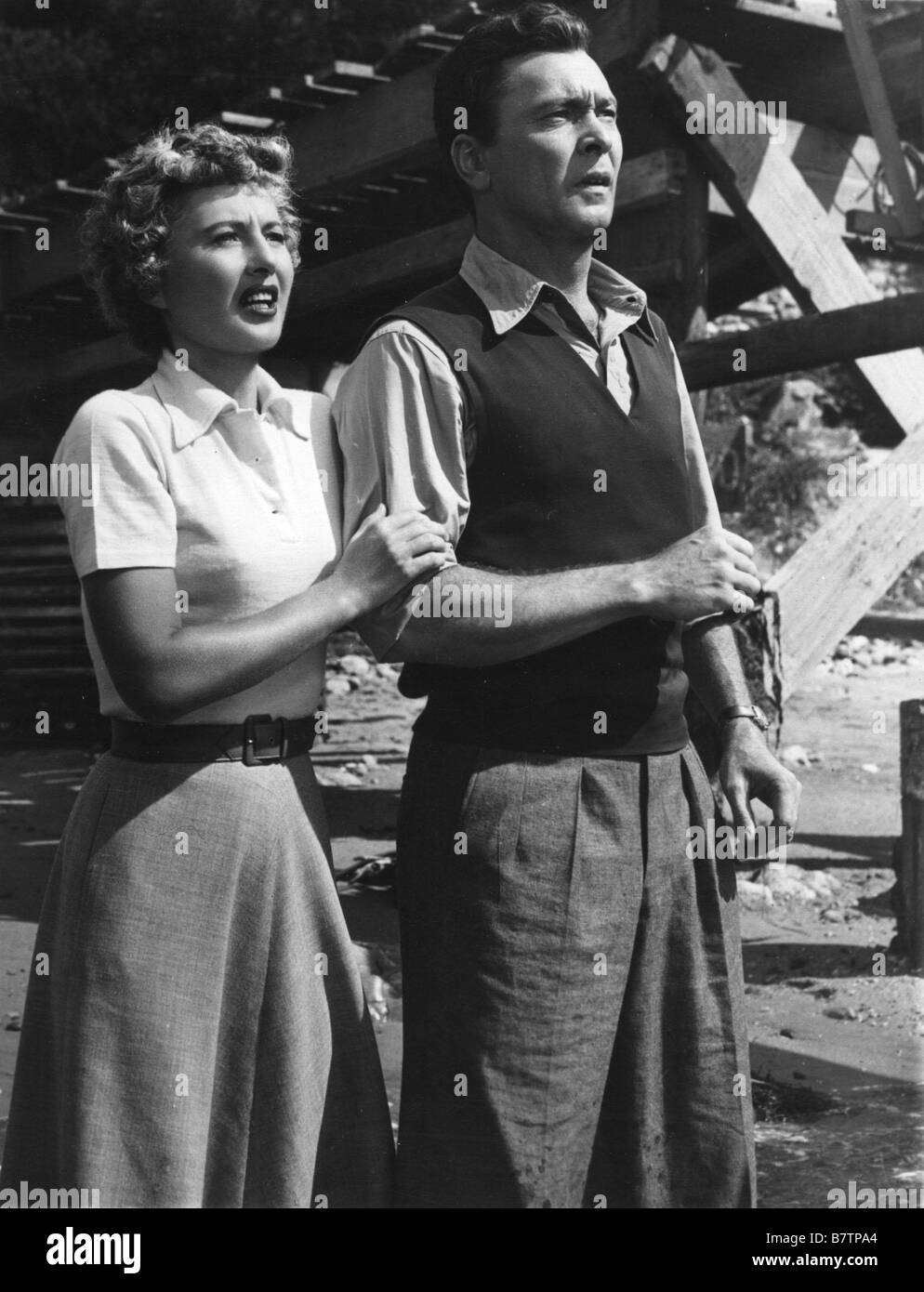 La plage déserte péril Année : 1953 USA Barry Sullivan, Barbara ...