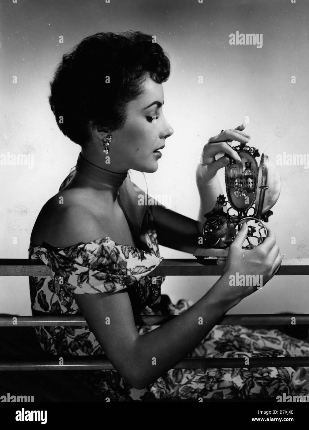 Elizabeth taylor elizabeth taylor Banque d'images noir et blanc - Alamy