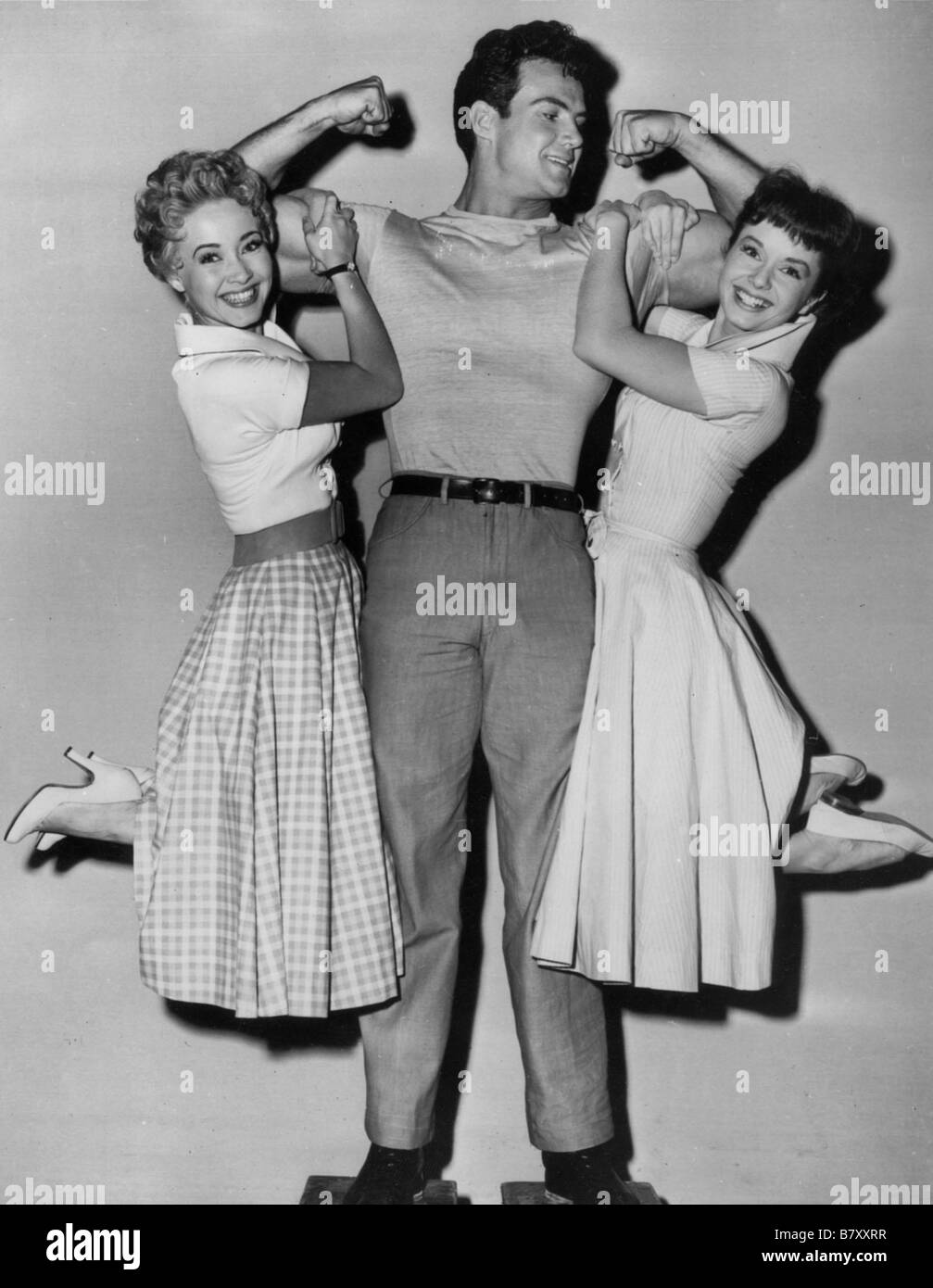 Steve Reeves, Jane Powell, Debbie Reynolds photo Promotion pour le film ...