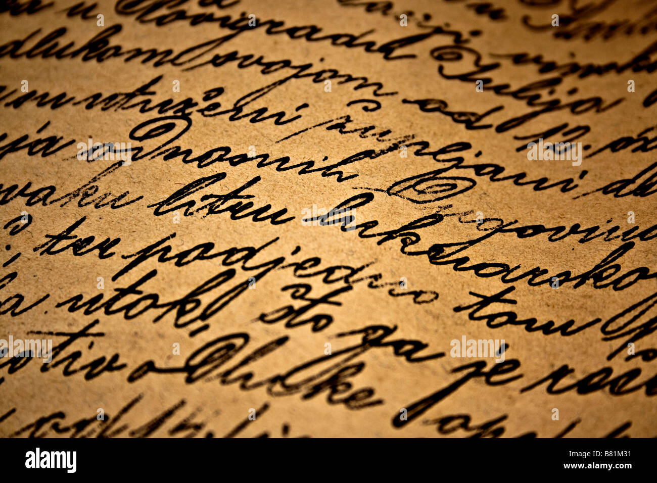 Handwriting letter Banque de photographies et d’images à haute ...