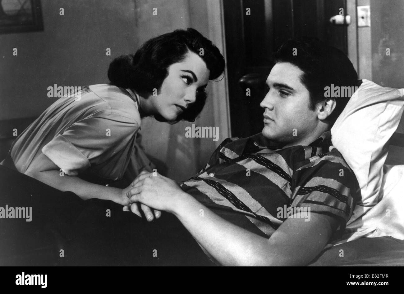 Judy tyler elvis presley Banque d'images noir et blanc - Alamy