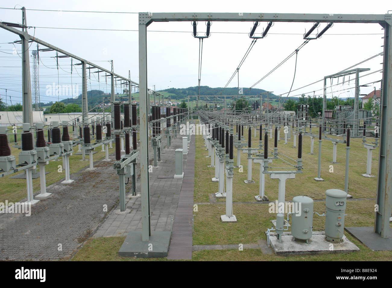 Tension de transformation de la sous station Banque de photographies et d’images à haute ...