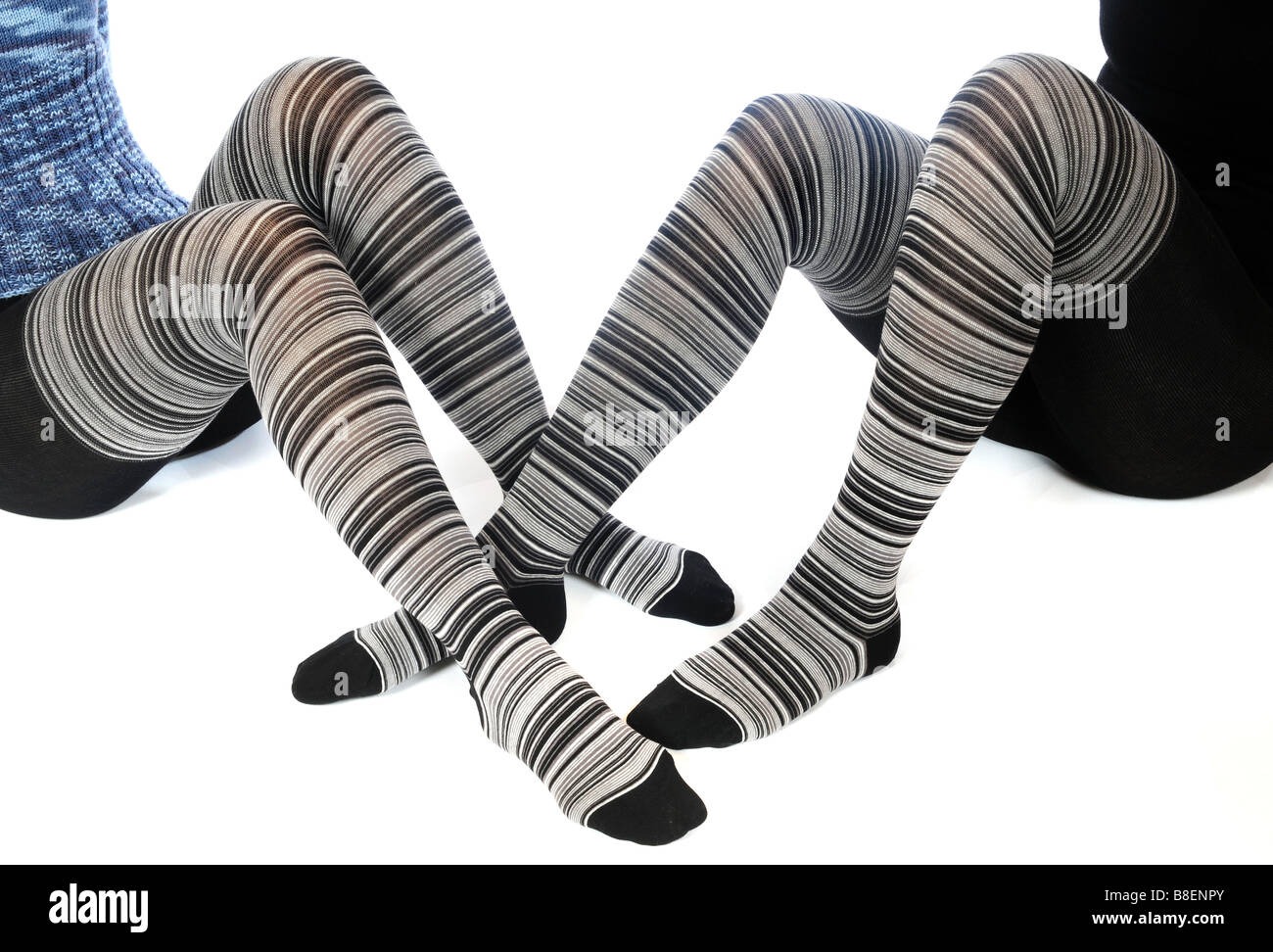 Collants Nylon Nylon Blanc Collants Banque d'image et photos - Alamy