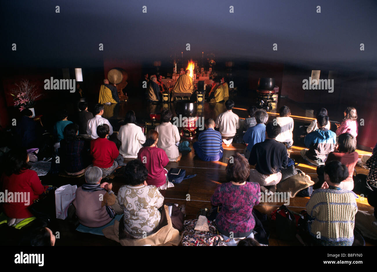 Japon, préfecture de Kanagawa, île d'Enoshima, secte Shingon du ...