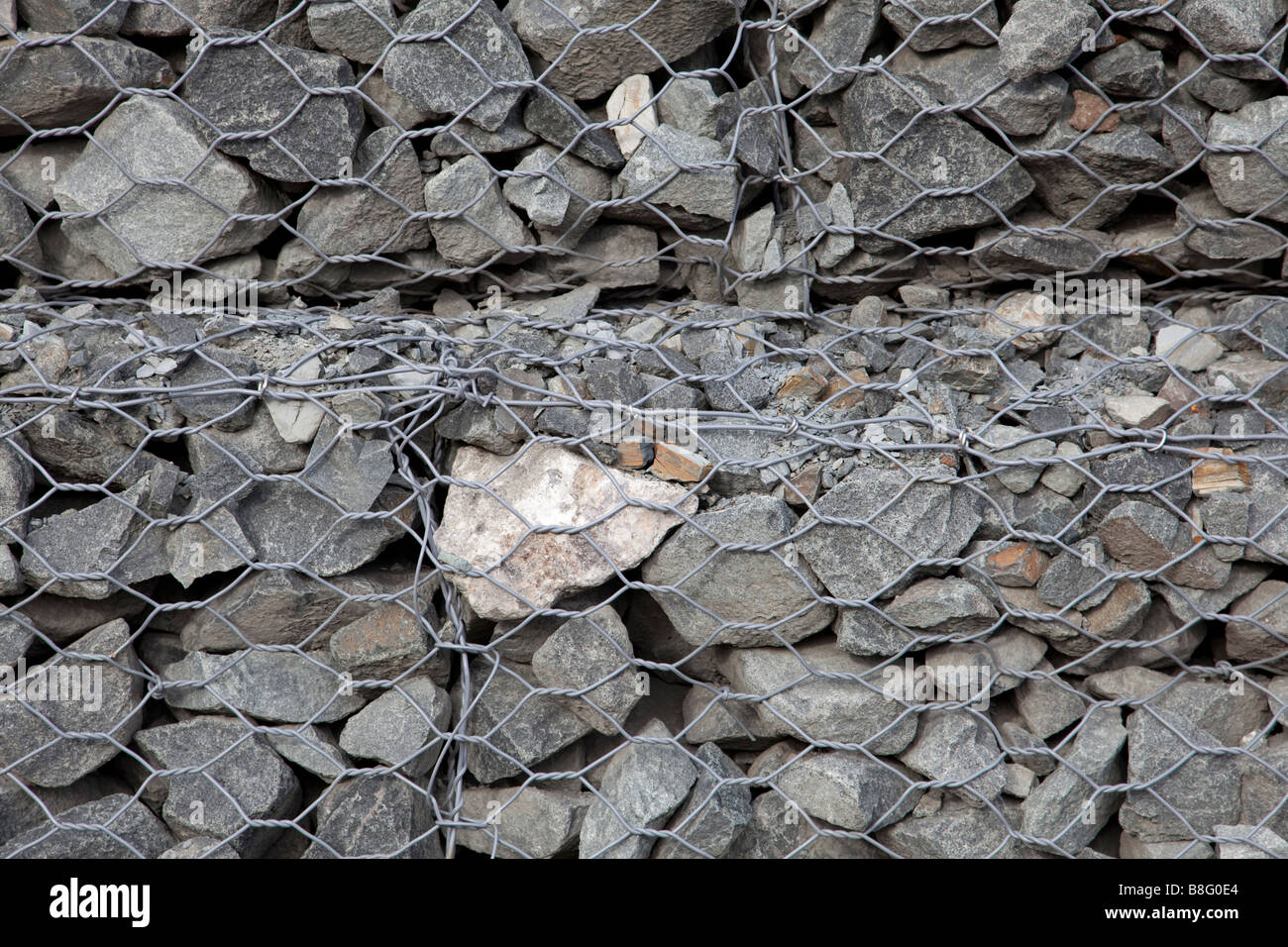 Gabion gabions construction Banque de photographies et d’images à haute ...