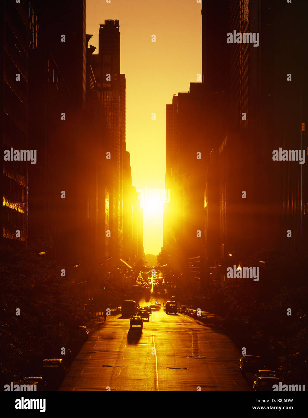 42nd street sunset Banque de photographies et d’images à haute ...