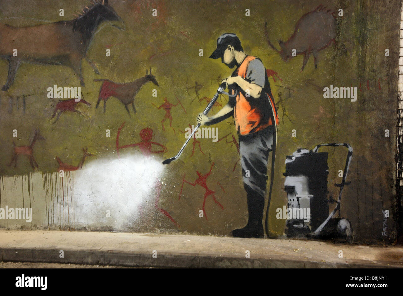 Banksy cave painting Banque de photographies et d’images à haute ...