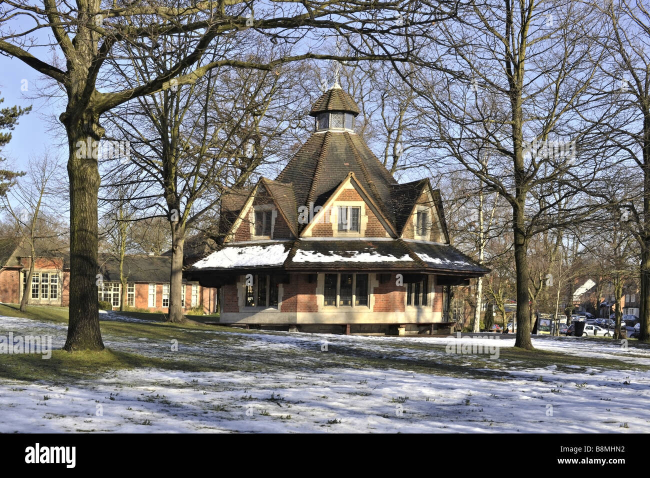 Bourneville un quaker construit banlieue de Birmingham Midlands England ...