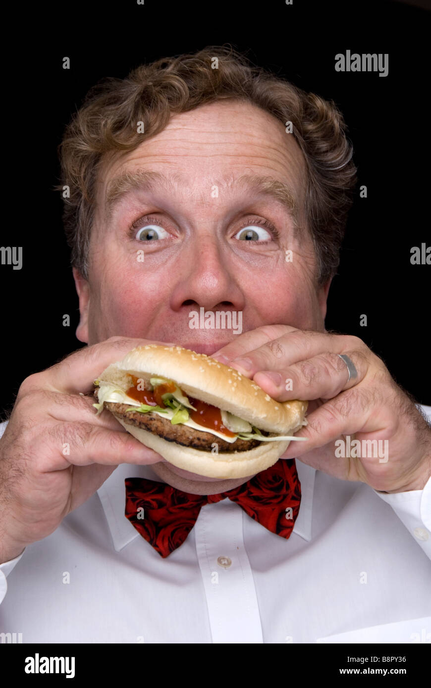 Quoi un burger Banque de photographies et d’images à haute résolution ...