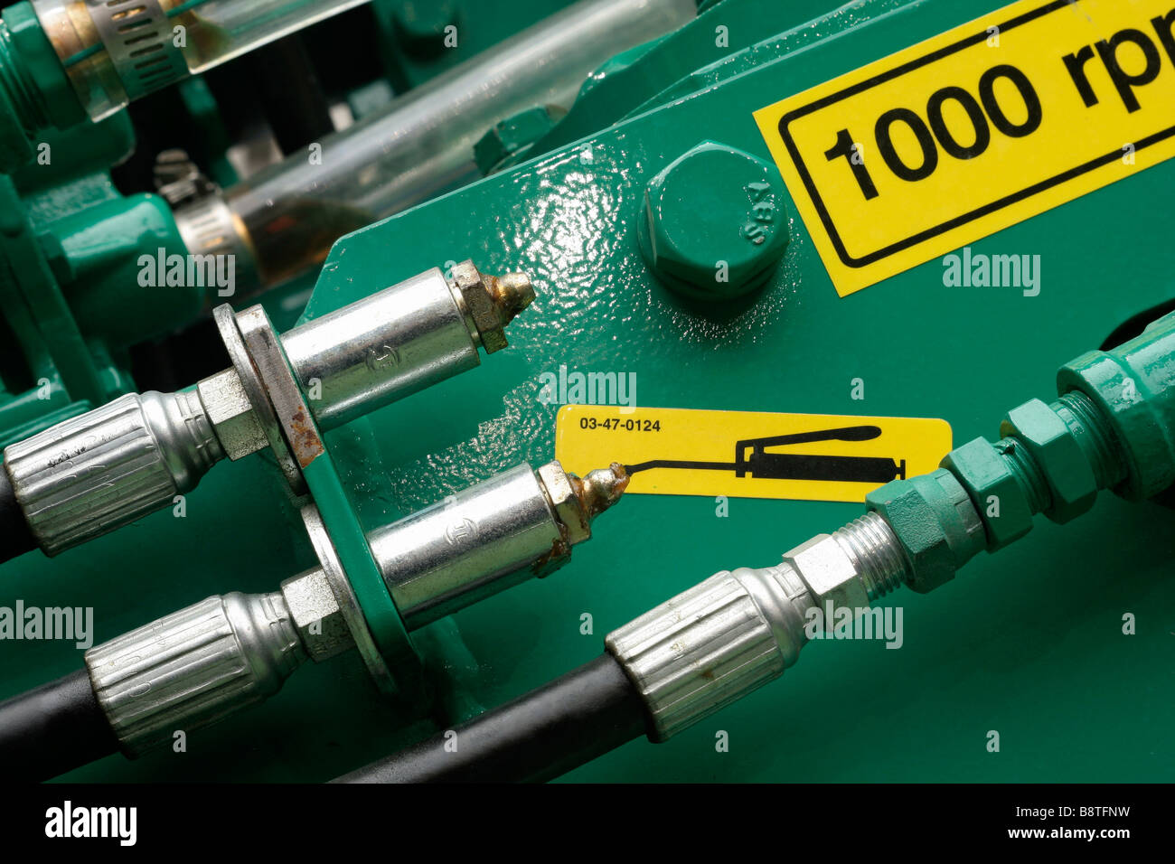 Points de graissage du système de lubrification Photo Stock - Alamy