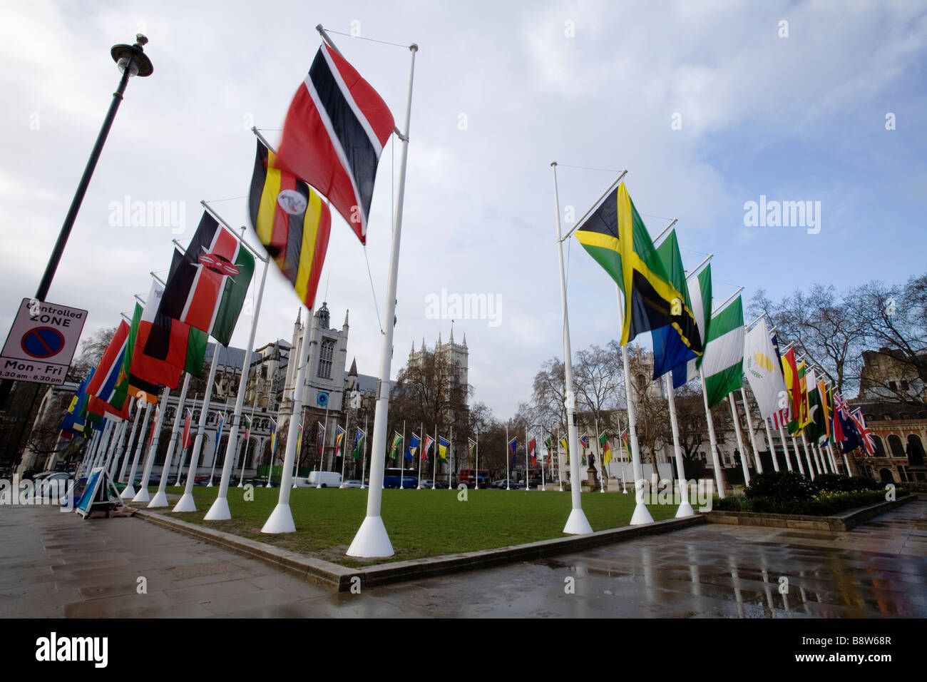 Drapeaux du commonwealth britannique Banque de photographies et d ...