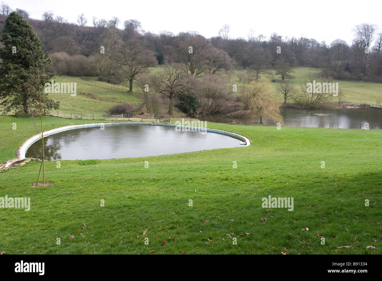 La piscine à Chartwell, maison familiale et le jardin de Sir Winston ...