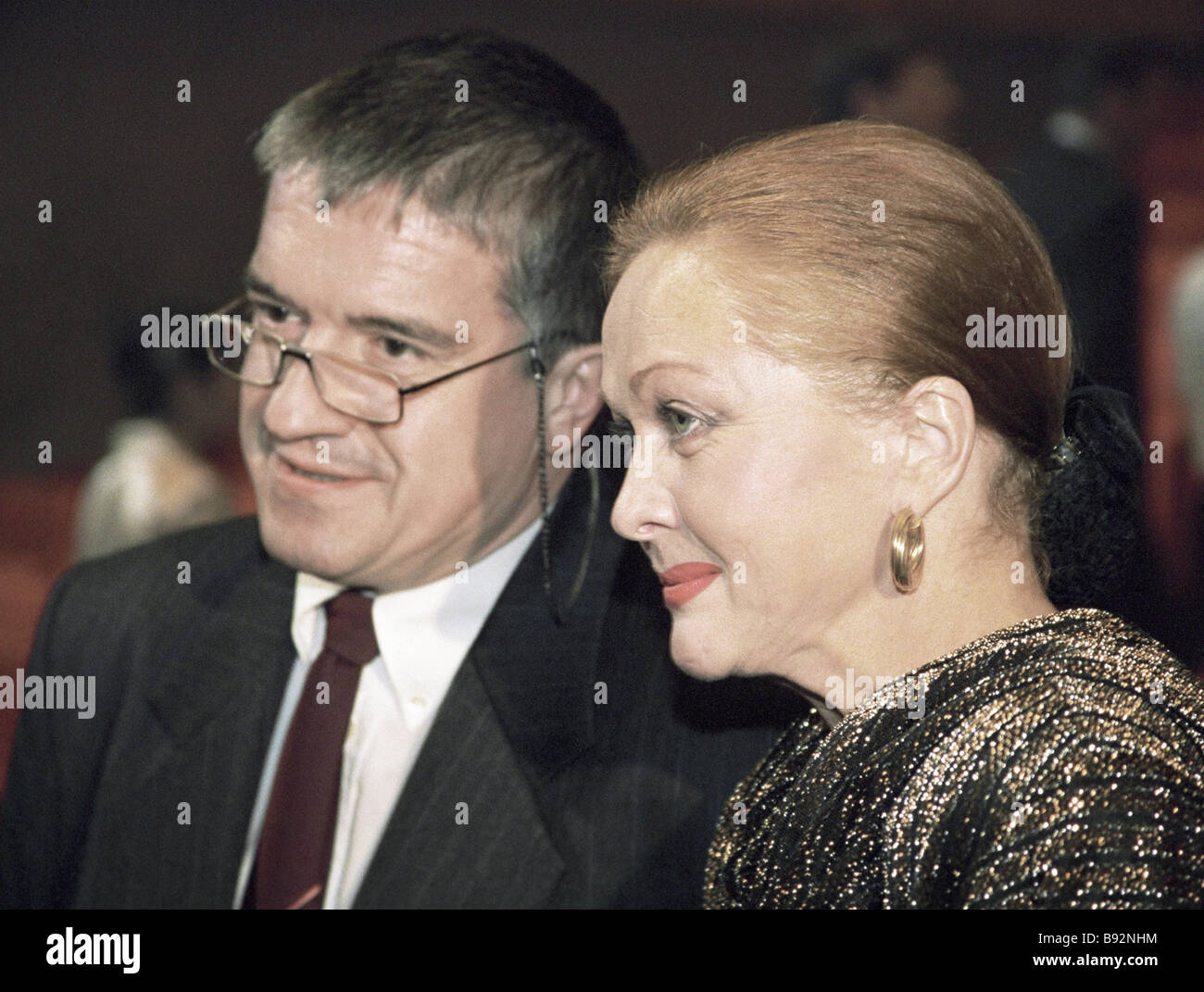 L'actrice de film et de théâtre russe Natalia Gundareva et acteur ...