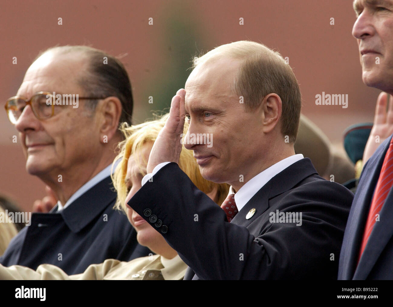 Le président français, Jacques Chirac, le président russe s'épouse ...