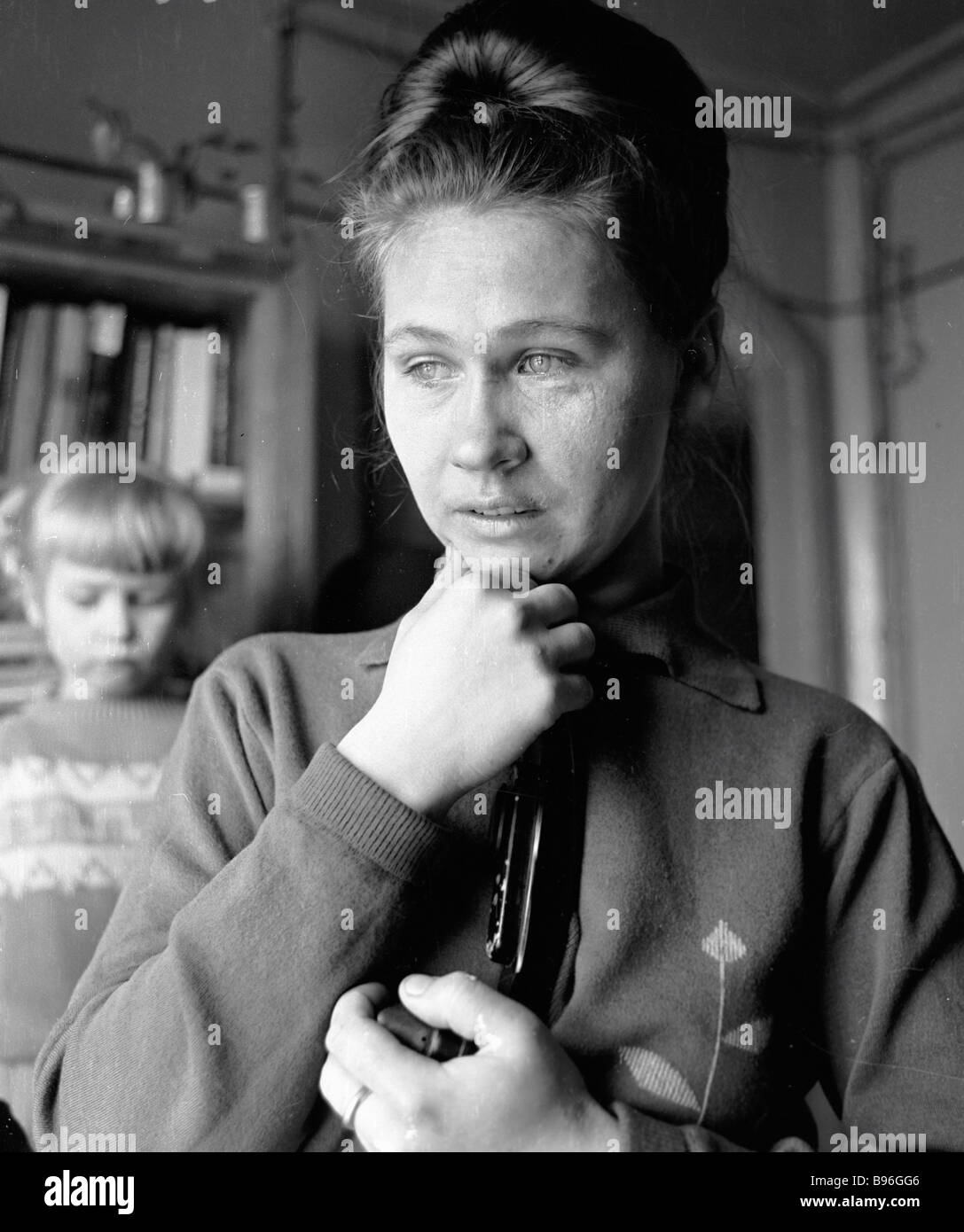 Lidia Strelnikov Épouse du Lieutenant principal Ivan Strelnikov commandant poste frontière tués ...