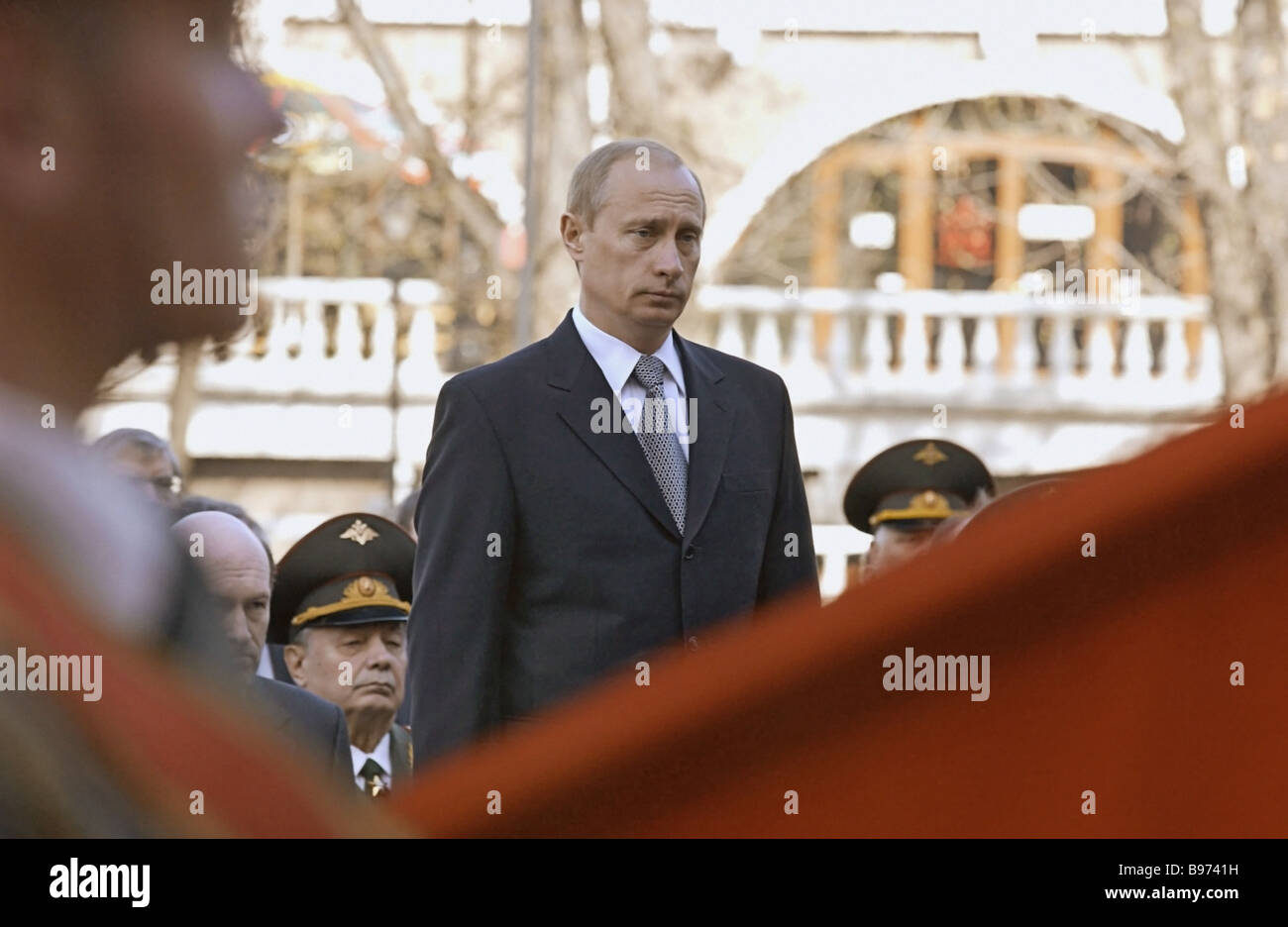 Le président russe Vladimir Poutine a déposé une couronne sur la Tombe ...