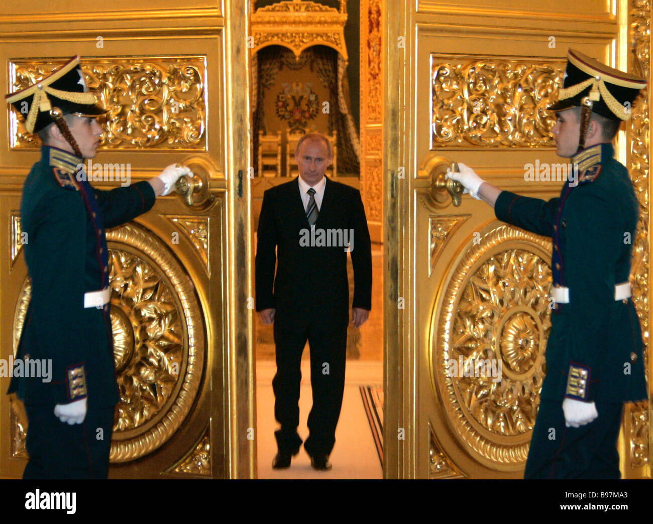 Le président russe Vladimir Poutine au cours d'une réunion dans le ...