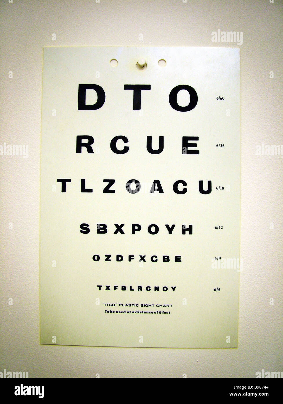 Diagramme de test oculaire Banque de photographies et d’images à haute ...