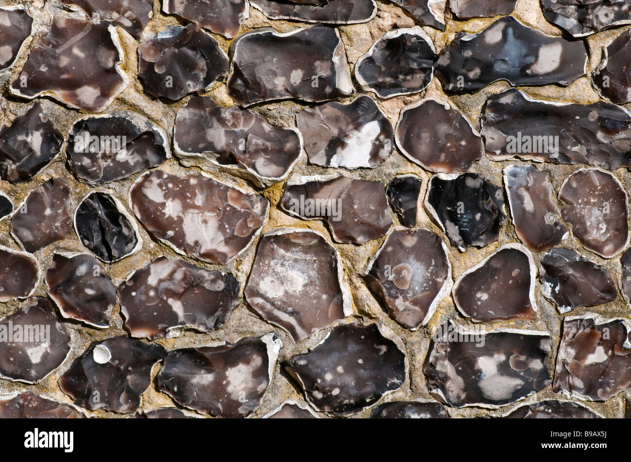 Mur de pierre de silex Banque de photographies et d’images à haute ...