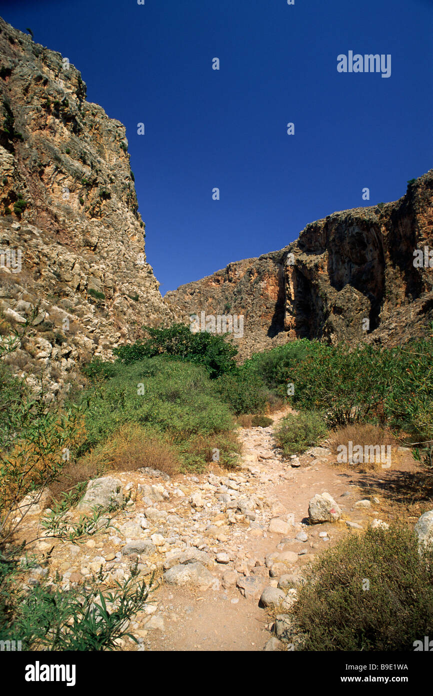 Paysage de gorge de zakros Banque de photographies et d’images à haute ...