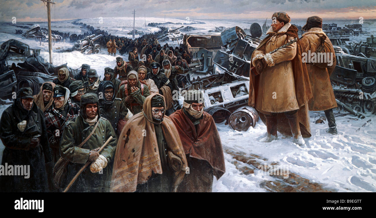 Georgy Marchenko s capturant les troupes nazies une peinture de la ...