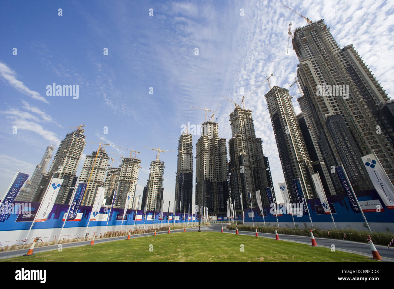 United Arabic Emirates Dubai Dubai business Bay big-chantier bâtiment ...