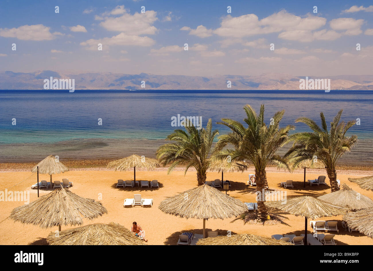 Le Gouvernorat d'Al Aqaba, Jordanie, Al Aqaba, Ville beach Photo Stock ...
