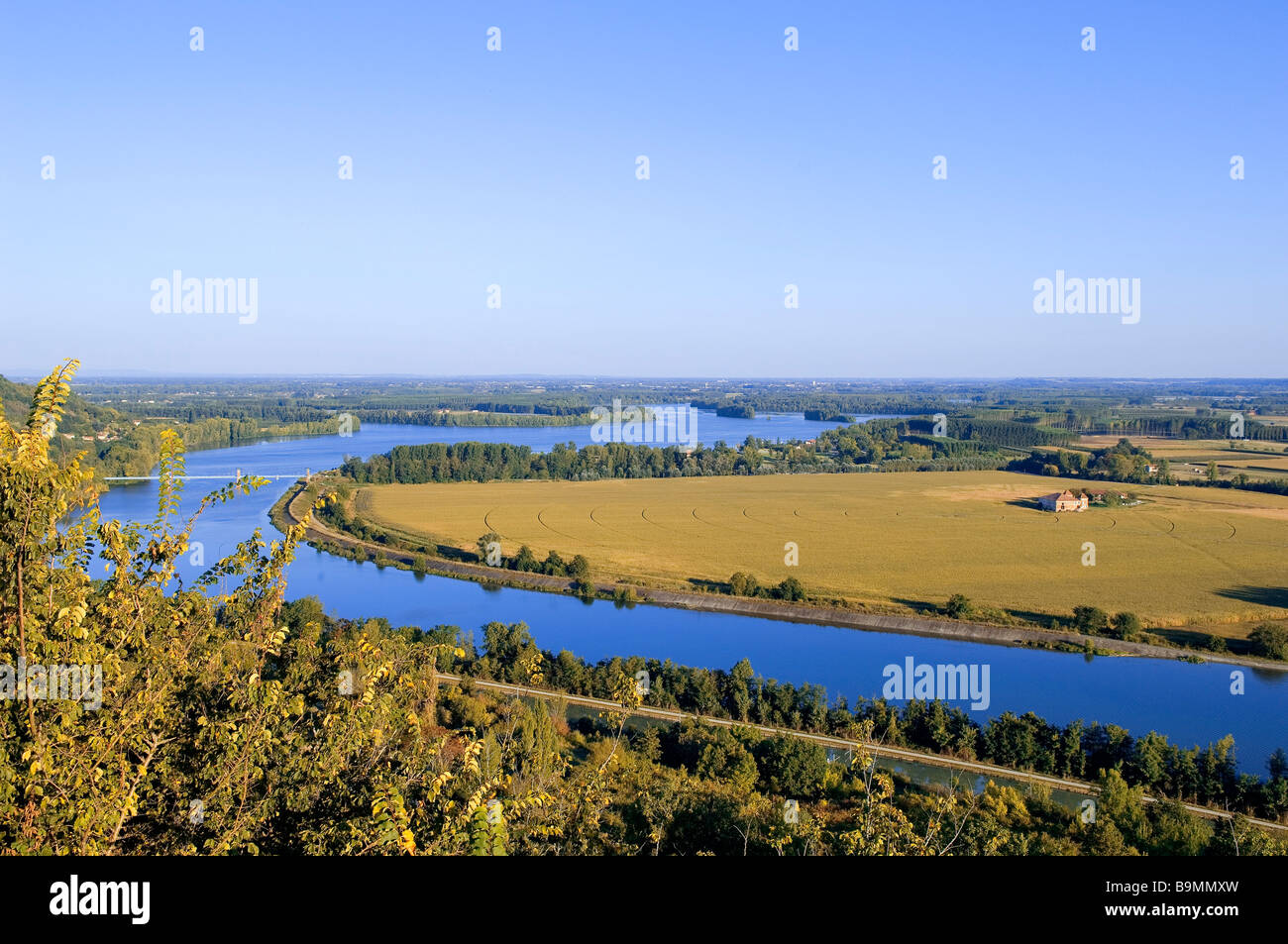 La France, Tarn et Garonne, à Moissac, panorama de Boudou à la ...